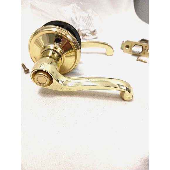 Schlage | Other | 8s Brass Gold Door Knob Set Bed Bath French Lever ...